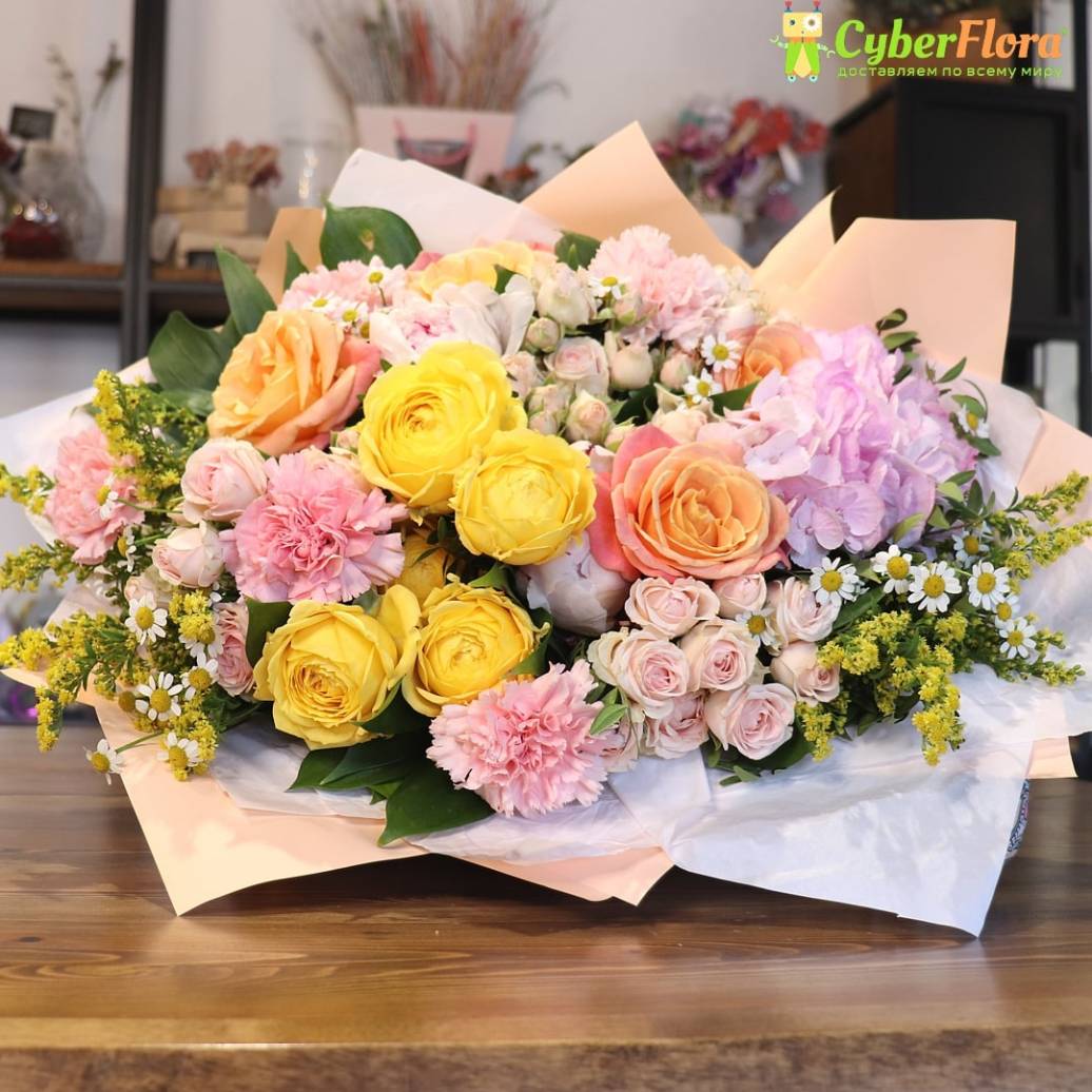 Букет "Шедевр": заказать с доставкой в Москве в интернет-магазине Cyber Flora®